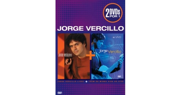 DVD Jorge Vercillo - 2 DVD's Por 1: Livre + Trem Da Vida Ao Vivo